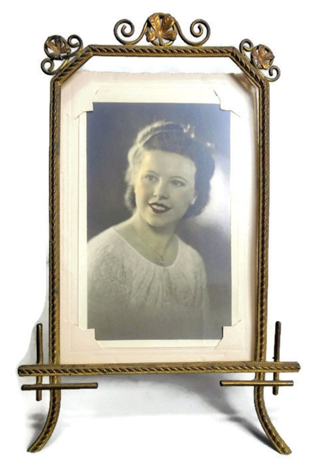 Antique Bronze Standing Portait Photo Frame House Decoration - Etsy