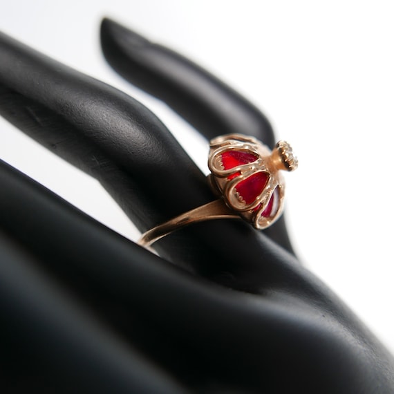 Signed Sarah COVENTRY Crown Ring - 1970s Vintage jewe… - Gem