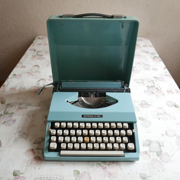 Blue Typewriter - Etsy