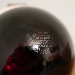 Vintage Philips Netherlands Infraphil 7529 Infrared Heat Lamp 1960s ...