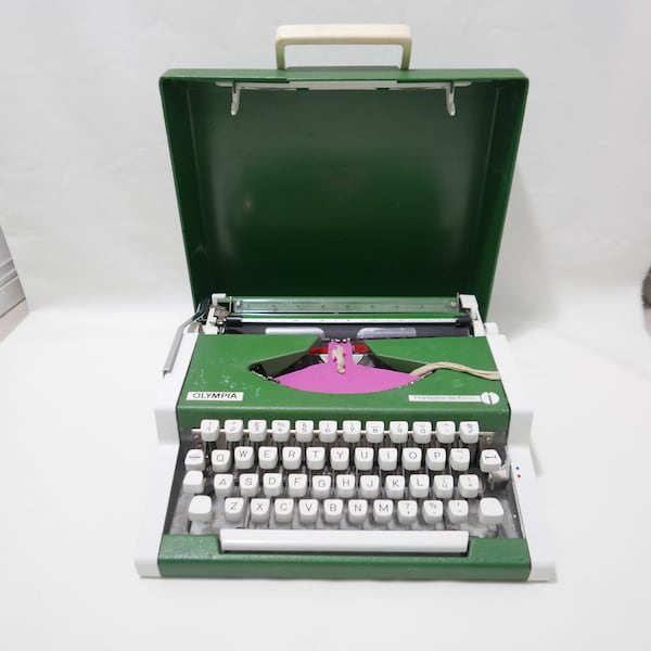Green Typewriter - Etsy