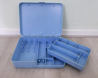 1970s Plastic Sewing Box - Etsy