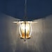 1950s Gang Pendant Lamp White Metal With Amber Colored Glass - Etsy