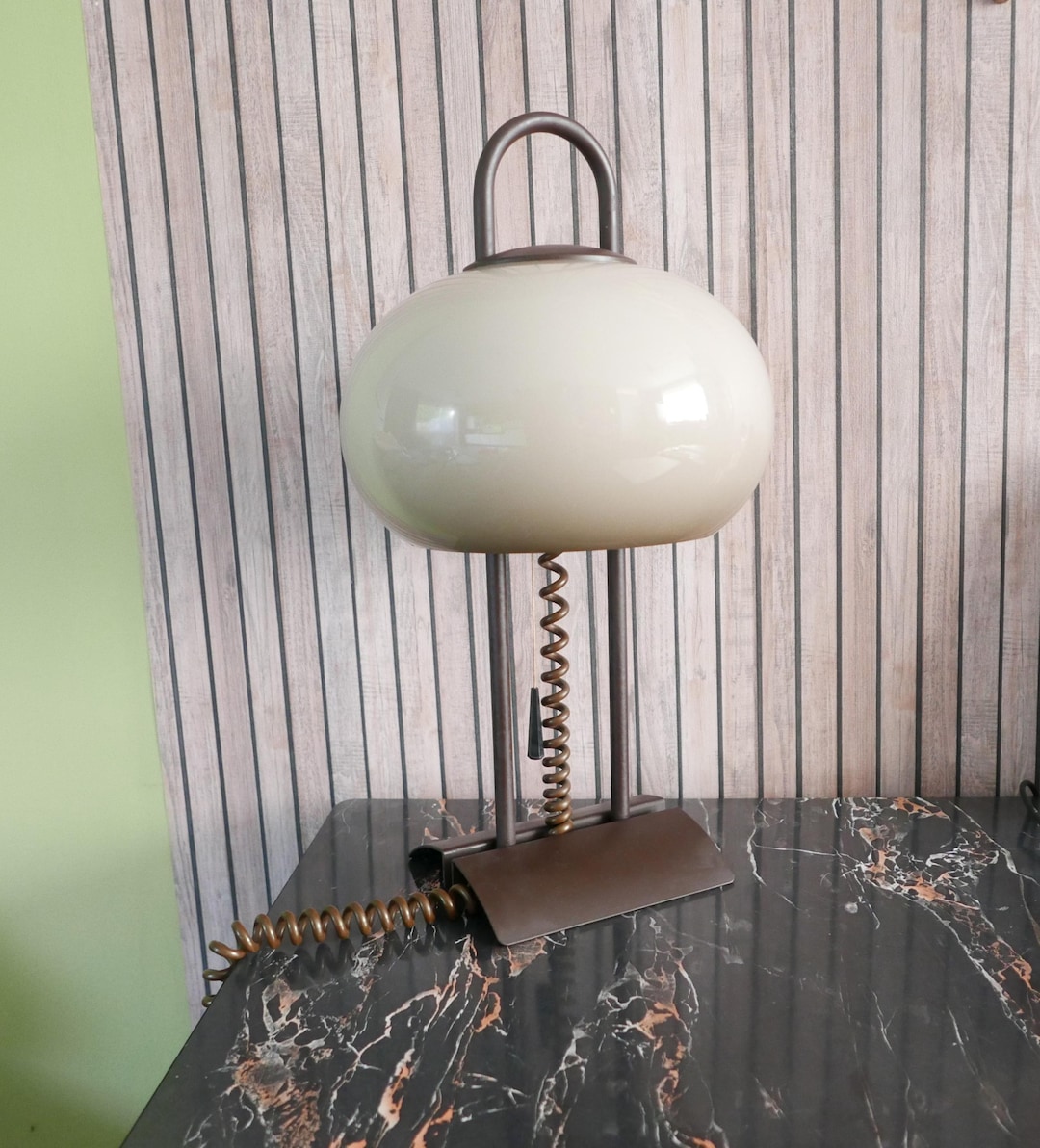 Dijkstra Netherlands - Mushroom Table Lamp - Brown Plastic Metal ...
