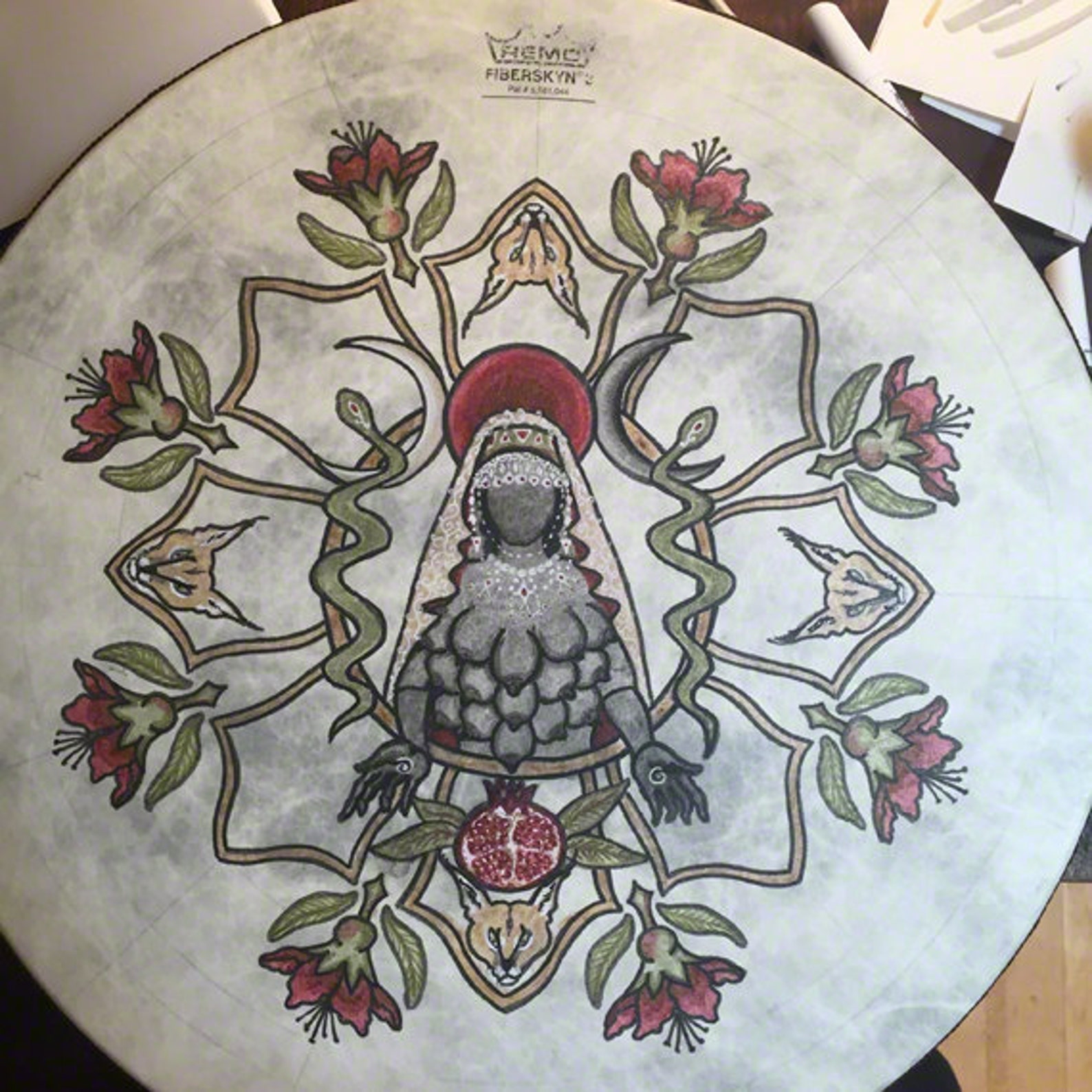 Painted Frame Drum Tar by Wild Mythos Her Gifts Limited - Etsy