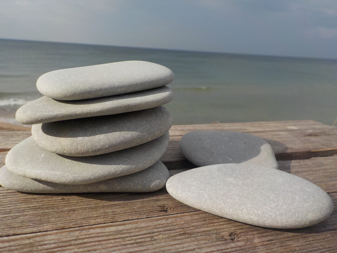 Craft Stones-set of 5 Pebbles-size 2.75-3.5/70-90mm-flat Stones ...