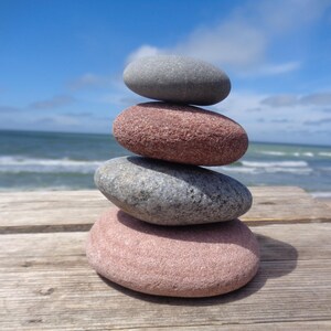 Set of 4 Shaped Balancing Stones-stack Height 3.5"/95 Mm-pebbles ...