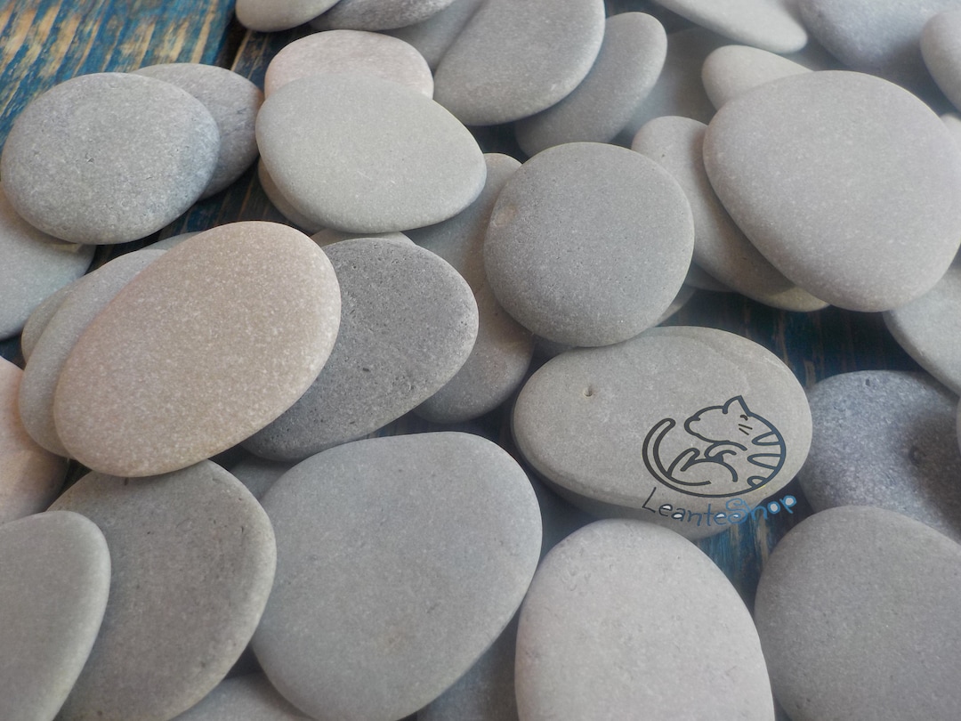 Stone Decor-set of 20 Small Pebbles size 1.2-1.5/30-40 Mm-small Stones ...