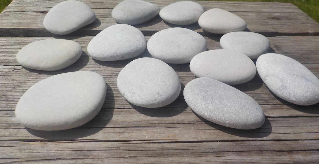 Stone Decor-set of 7 Small Light Pebbles size 2-2.4/50-60 Mm-small ...