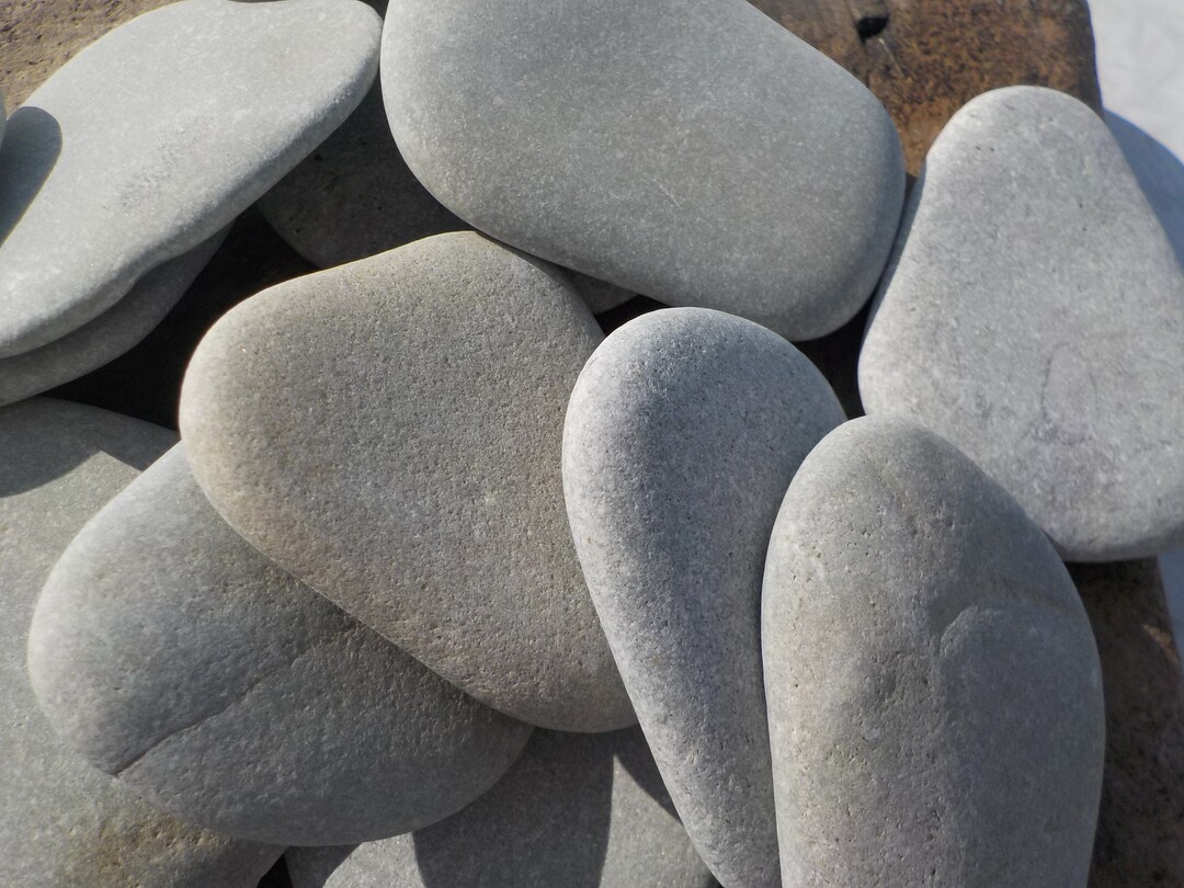 Stone Decor-set of 13 Pebbles -size 2.2-2.3"/50-60 Mm-painting Stones ...