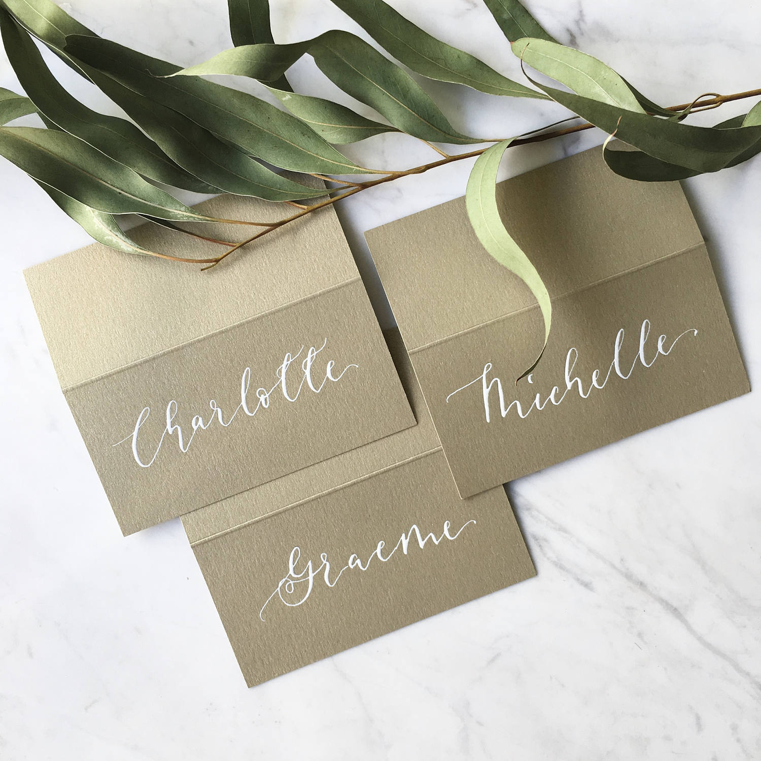Place Cards Calligraphy Custom Made to Order Hand Lettered - Etsy Australia