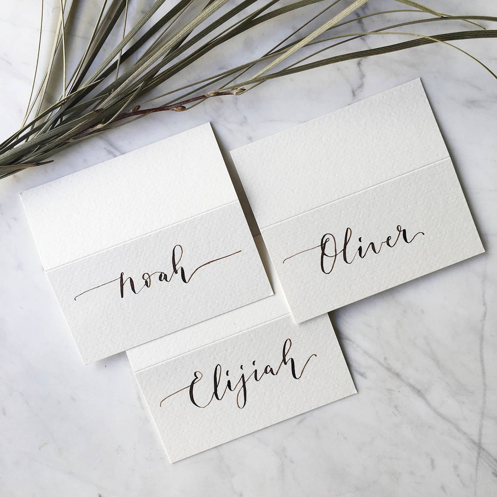Place Cards Calligraphy | Custom Made to Order | Hand Lettered - Etsy ...