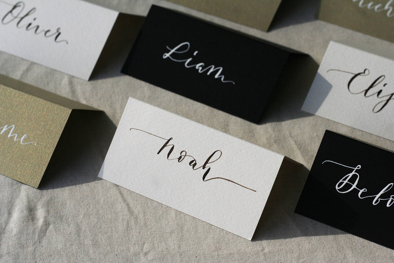 Place Cards Calligraphy Custom Made to Order Hand Lettered - Etsy Australia