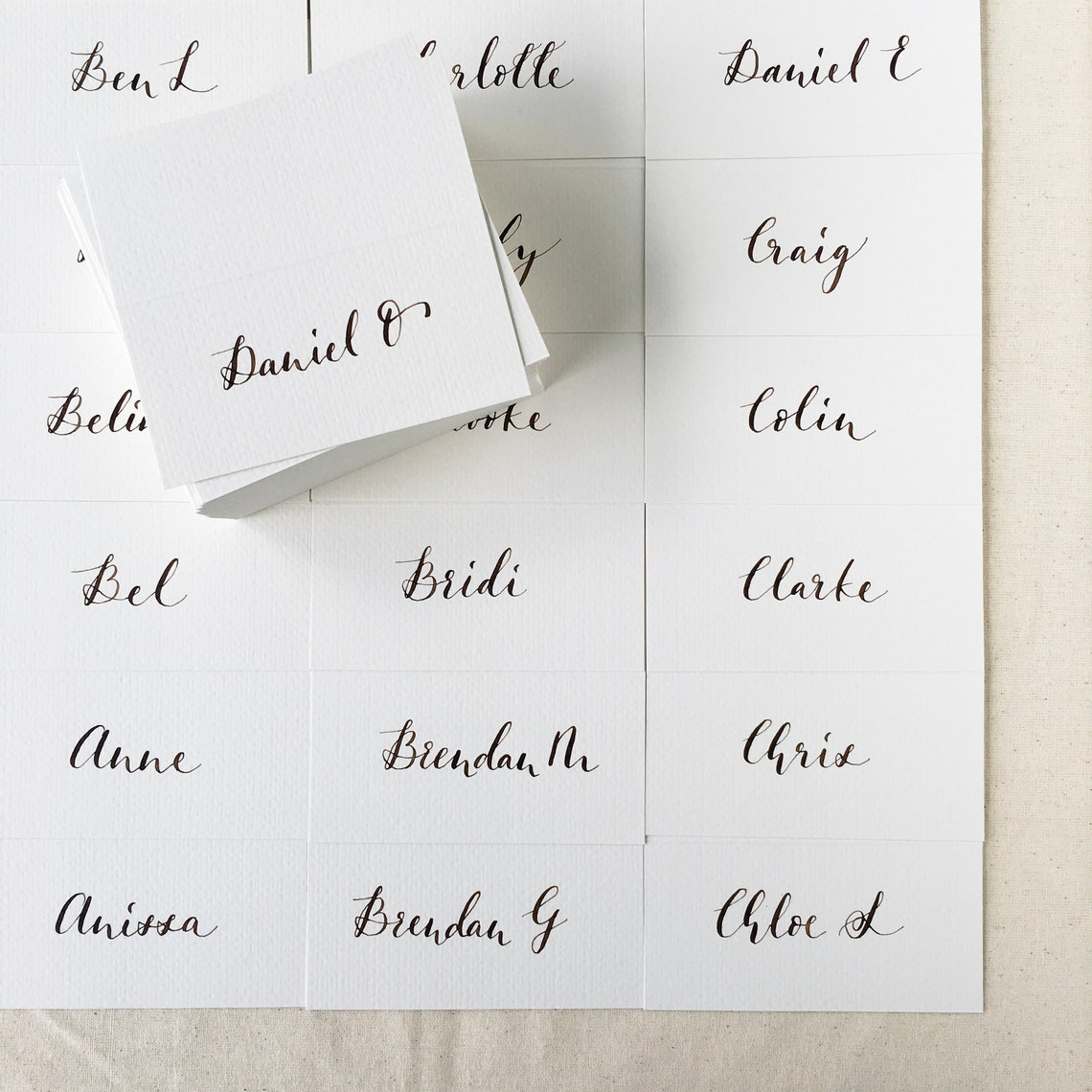 Place Cards Calligraphy Custom Made to Order Hand Lettered - Etsy Australia