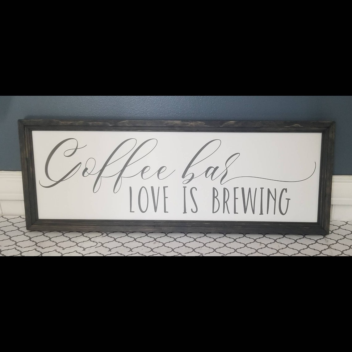 Coffee Sign Coffee Bar Love is Brewing Sign Coffee Bar - Etsy