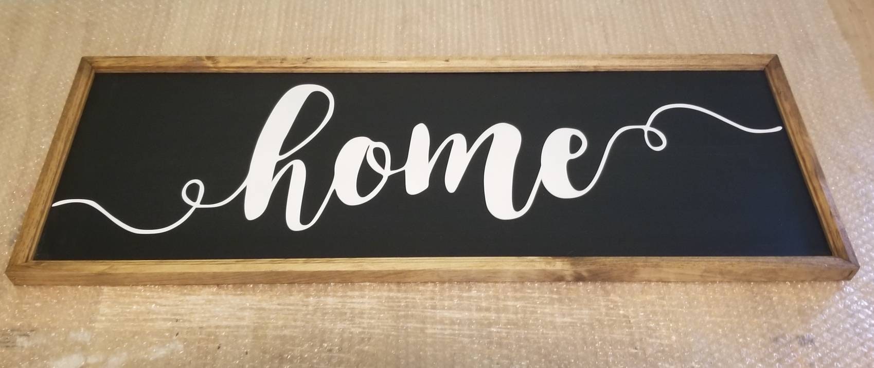 Home Sign Farmhouse Home Sign White Home Sign Black Home - Etsy