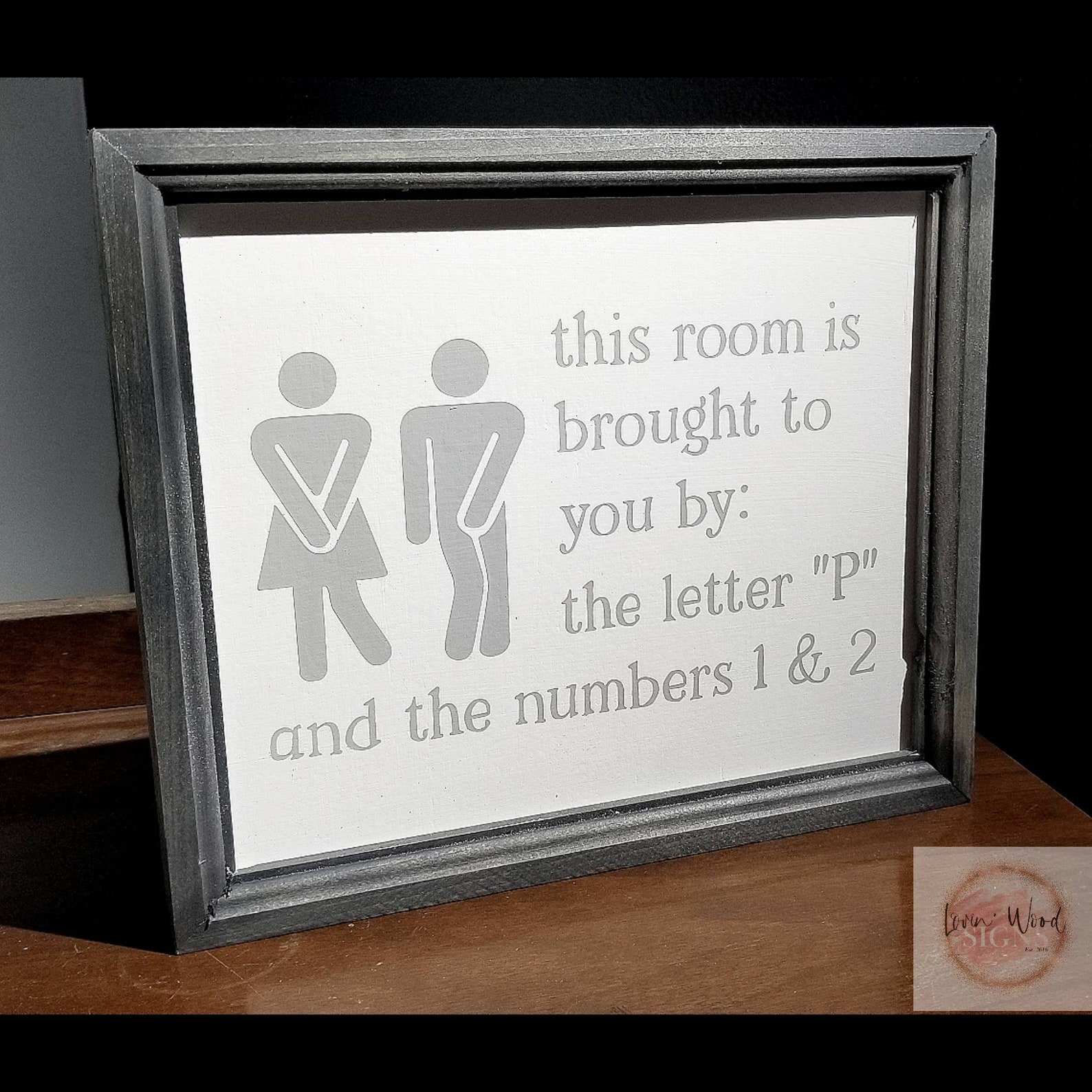 Funny Bathroom Sign This Room is Brought to You By Signs for | Etsy