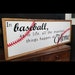 Baseball Sign, Home Sweet Home Baseball, Man Cave Decor, Sports Room ...