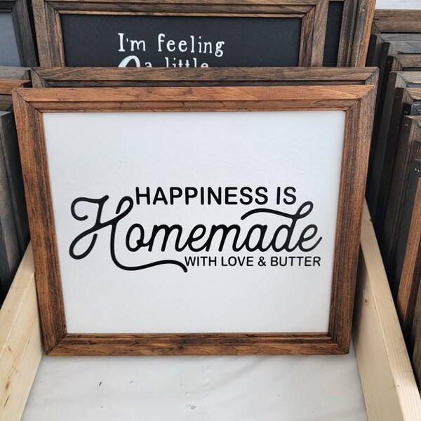 Happiness is Homemade Sign - Etsy