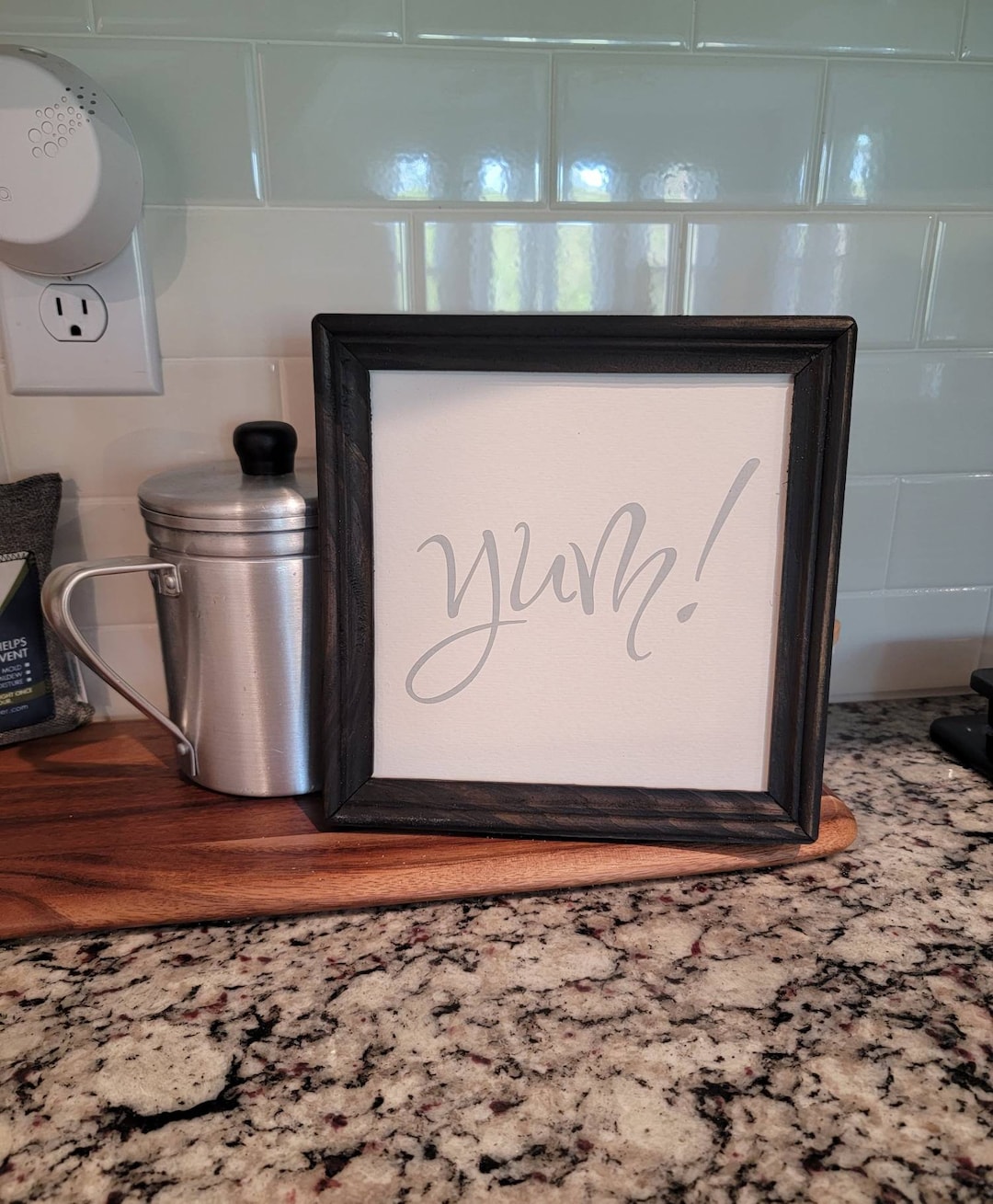 Yum Sign, Yum Sign for Kitchen, Wood Yum Sign, Yum, Funny Kitchen Sign ...