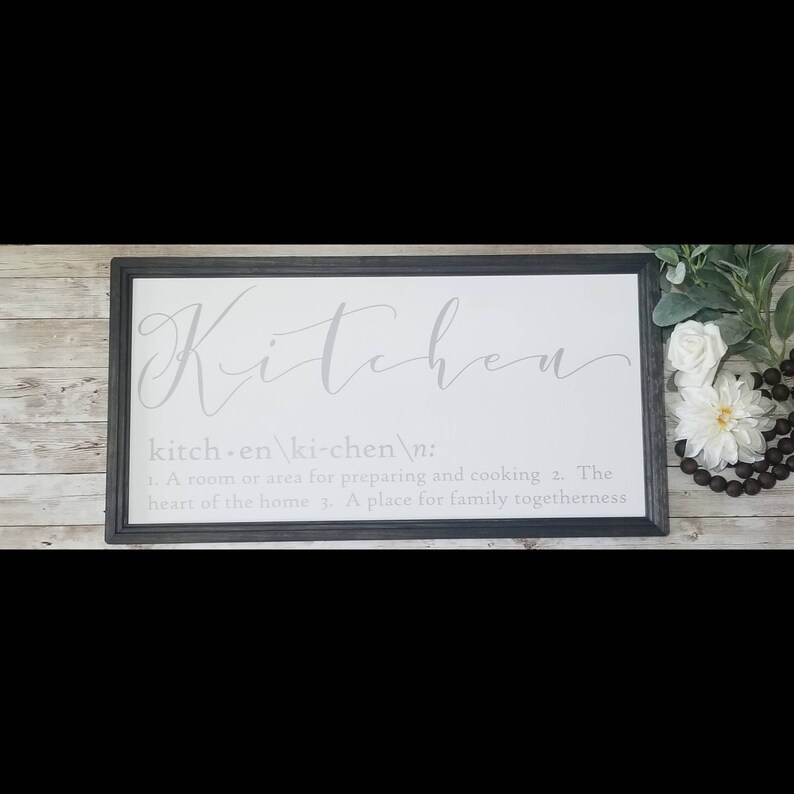 Kitchen Sign Wood Kitchen Sign Kitchen Definition Sign - Etsy