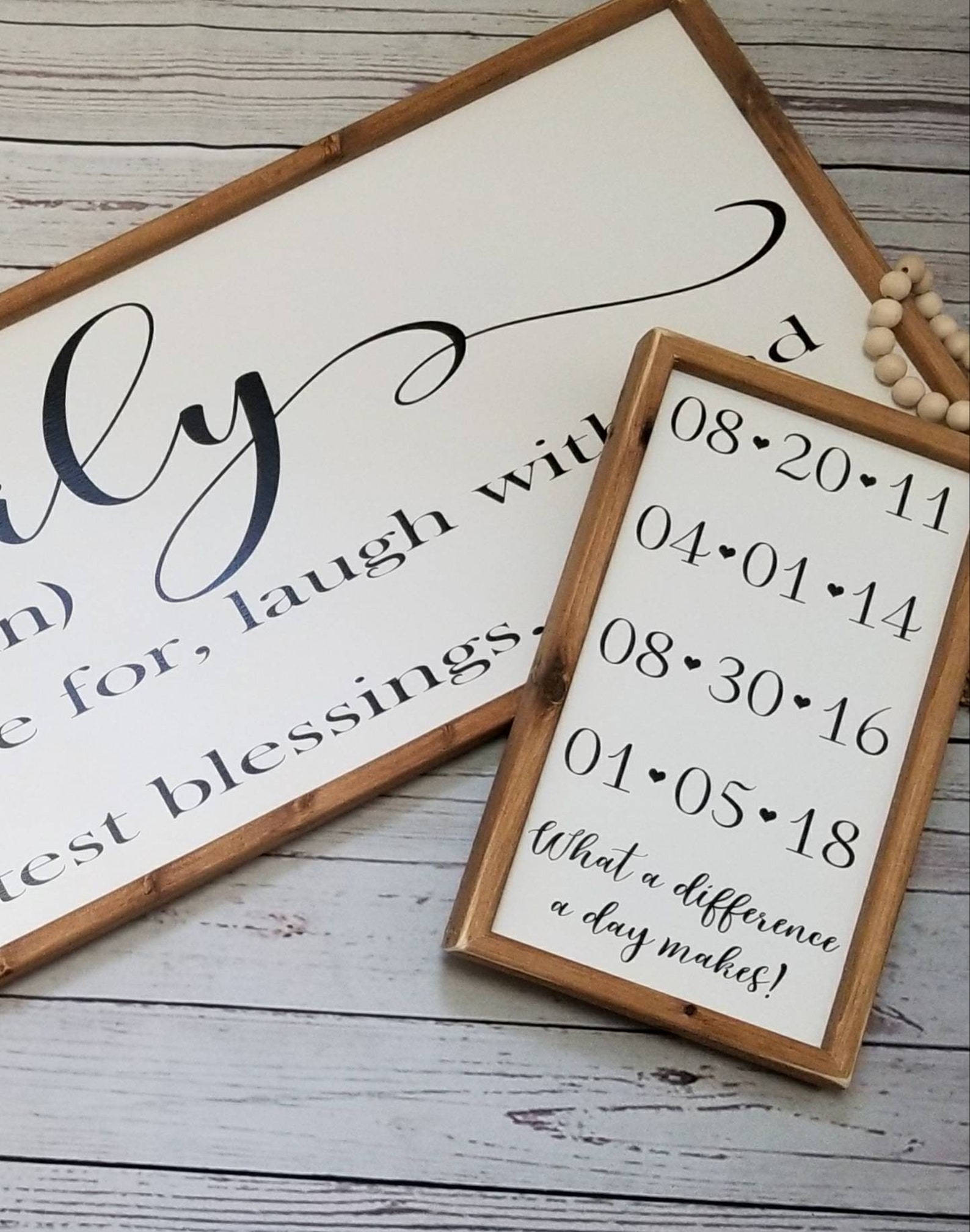 Important Dates Family Dates Sign Special Dates Sign What a | Etsy
