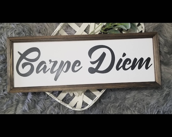 43 Carpe Diem Wall Art, Sign, Carpe Diem Sign, Carpe Diem Stickers ...