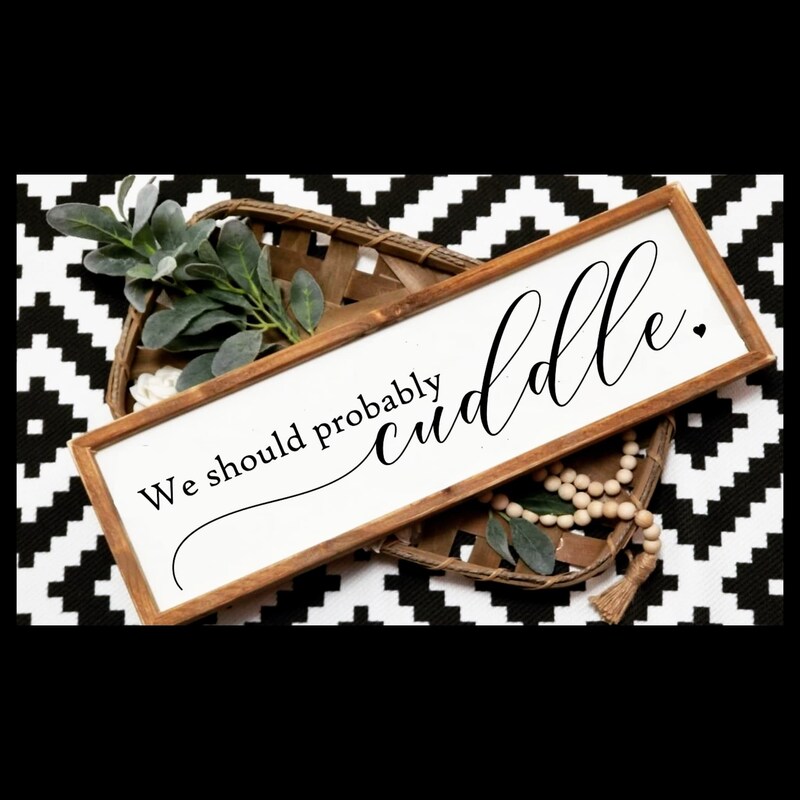 Lets Cuddle Sign - Etsy