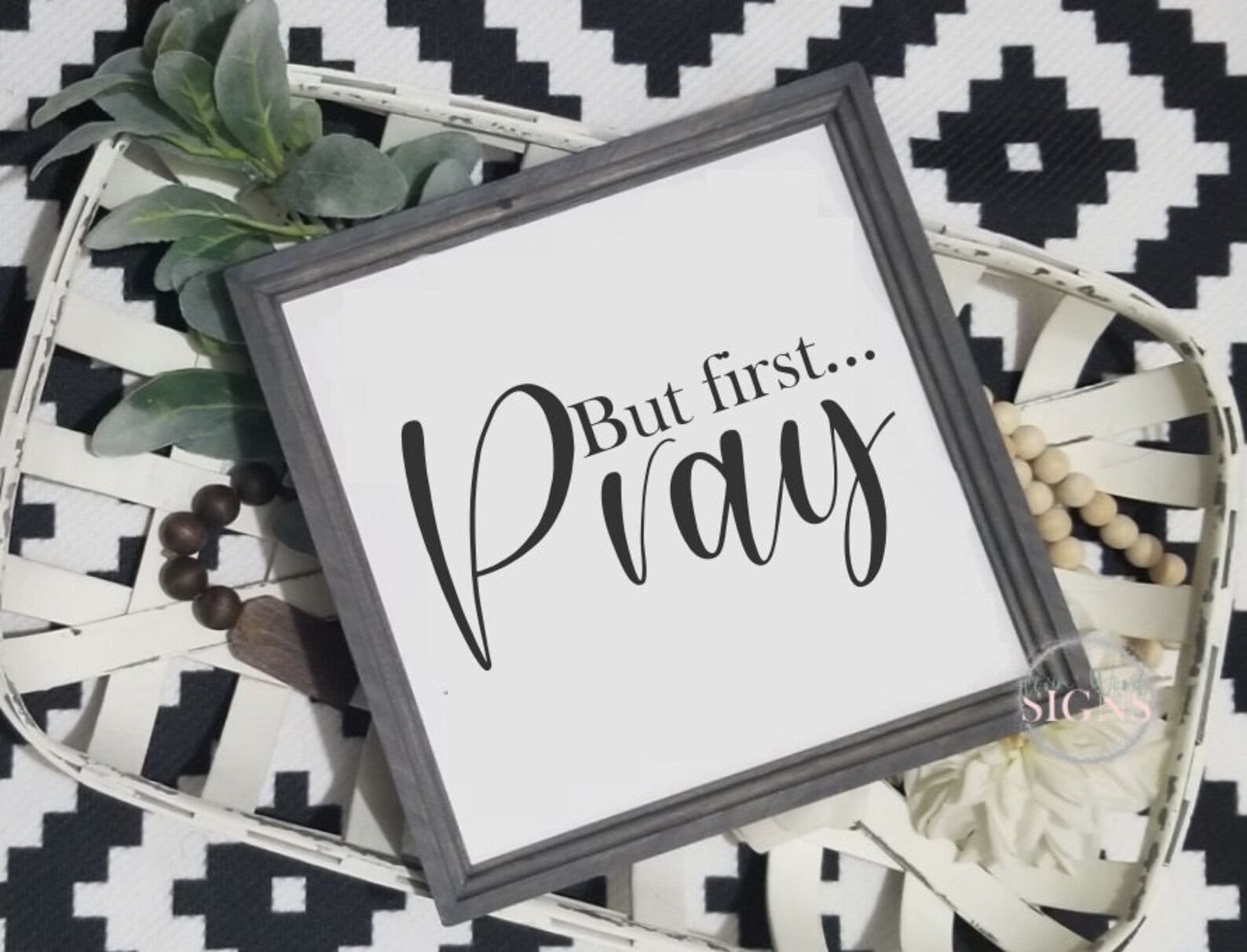 But first pray sign but first pray Spiritual decor faith | Etsy