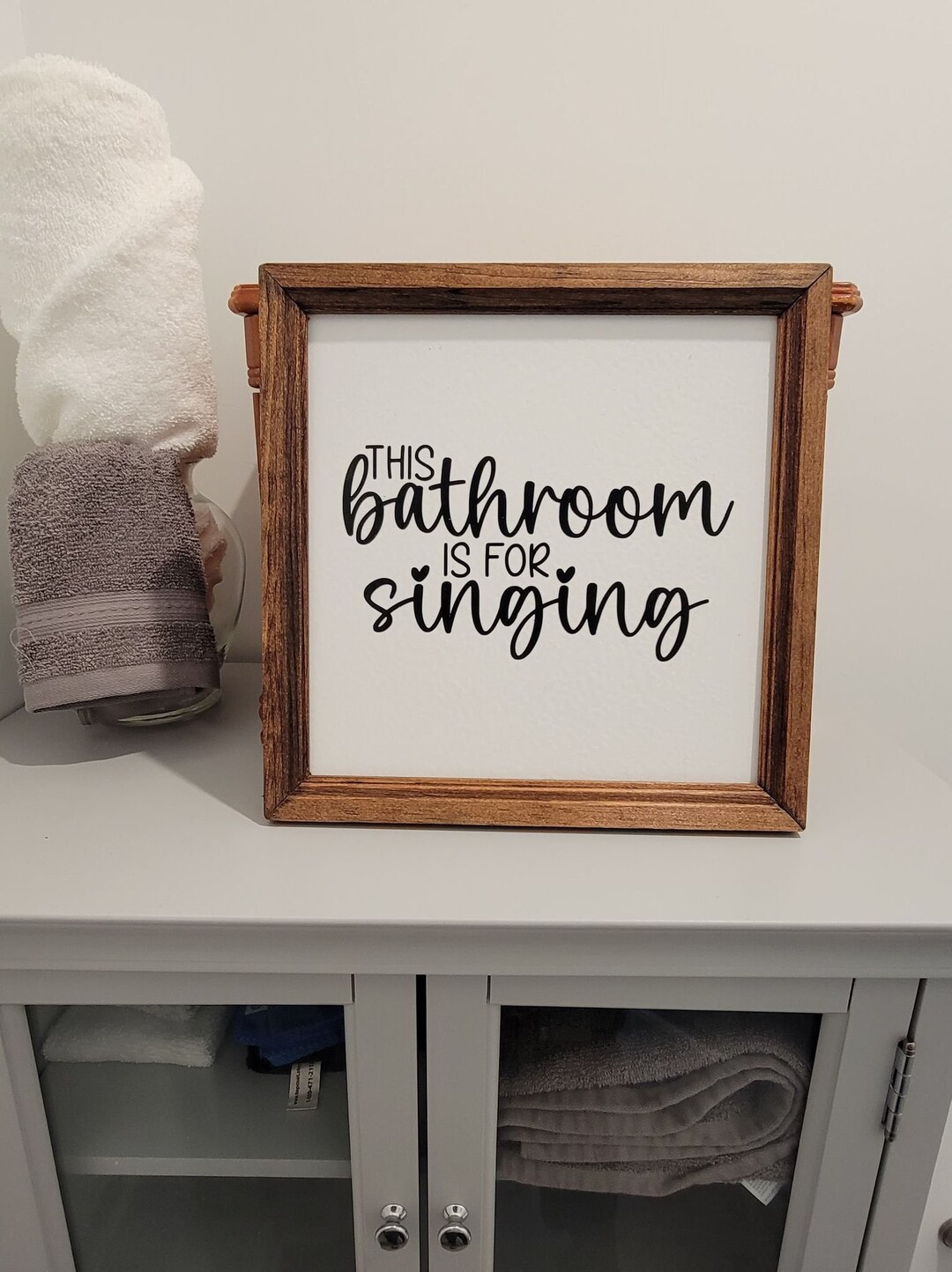 This Bathroom is for Singing Sign, Bathroom Decor, Bathroom Sign ...
