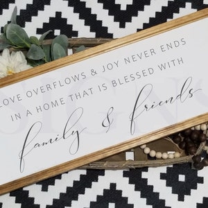 Family and Friends Sign, Family Sign, Dining Room Sign, Living Room ...