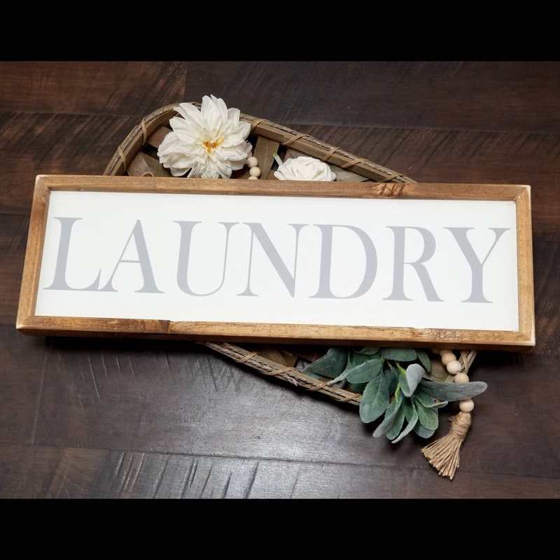 Farmhouse Laundry Sign - Etsy