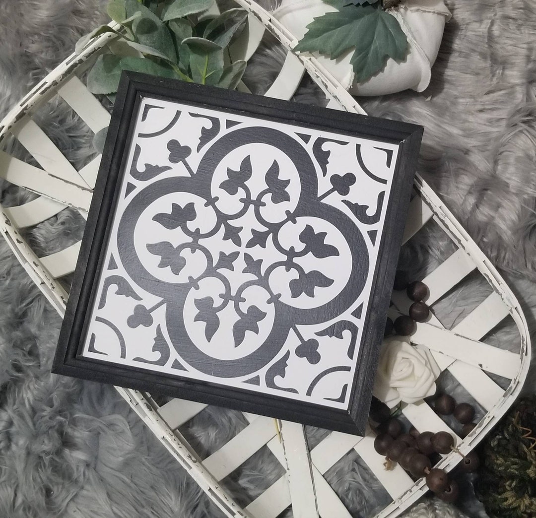 Cement Tile Sign, Moroccan Tile Sign, Farmhouse Tile Sign, Tile ...