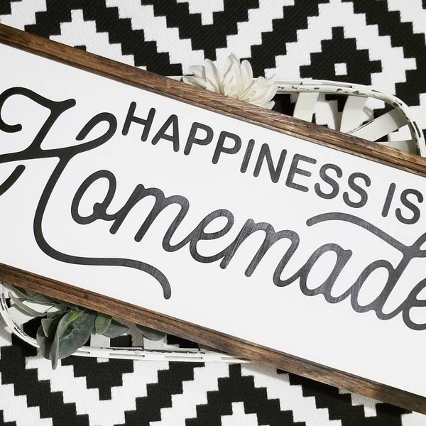 Happiness is Homemade Sign - Etsy