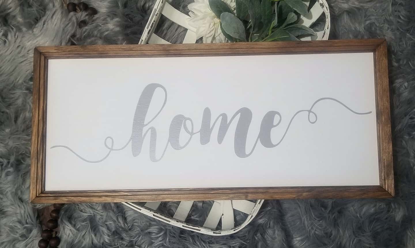 Home Sign Farmhouse Home Sign White Home Sign Black Home - Etsy
