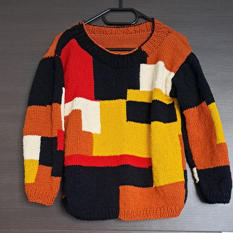 Colorful Sweater - Etsy