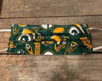 Green Bay Face Mask - Etsy