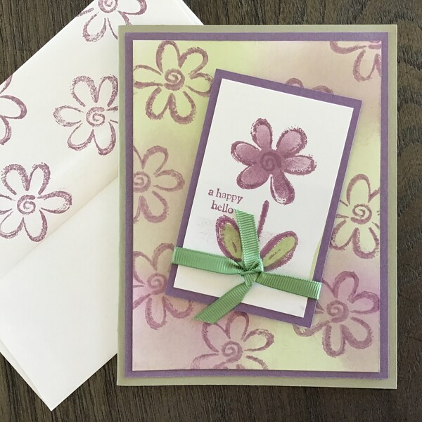 Hello Greeting Card - Etsy