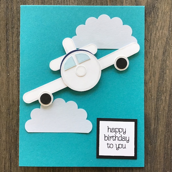 Airplane Card - Etsy