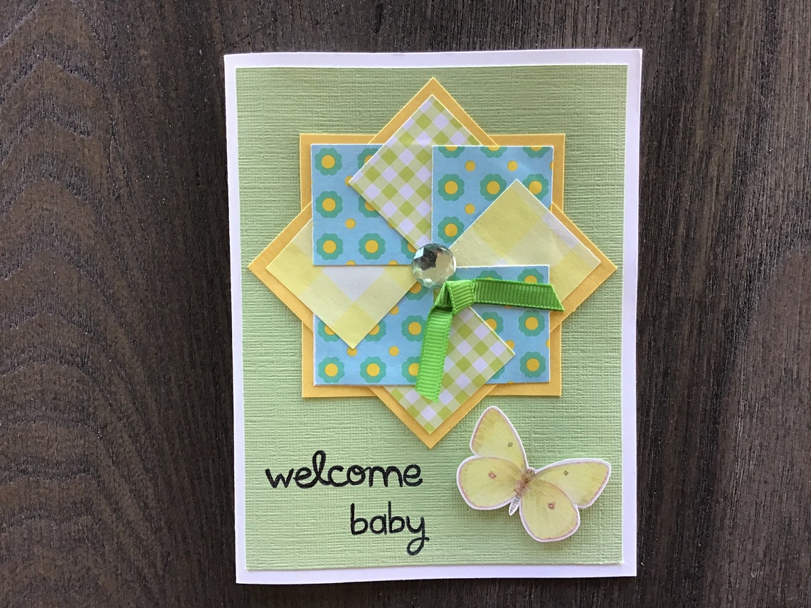 Welcome Baby Card - Etsy