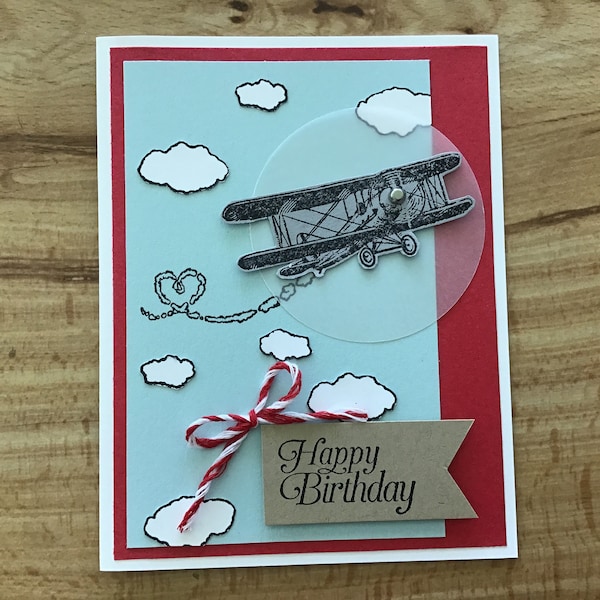 Airplane Card - Etsy