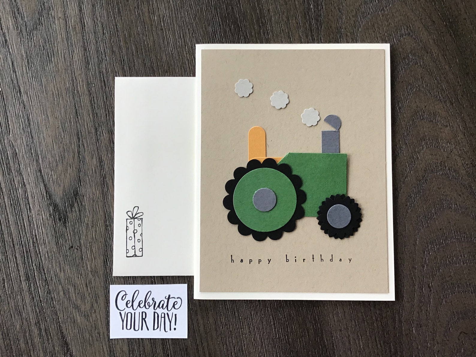 Tractor Birthday Card - Etsy