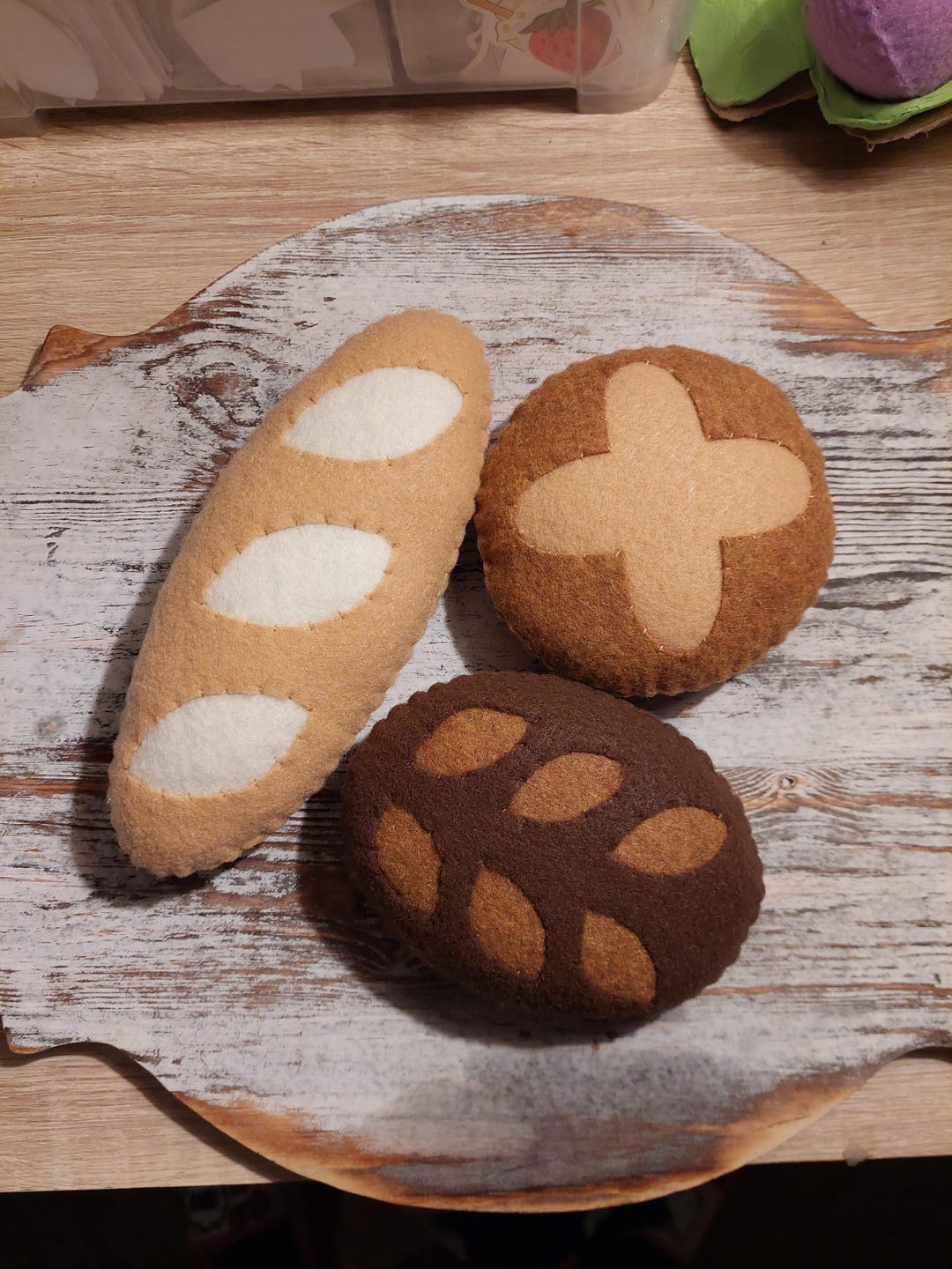 Bread Bunch French Sourdough Rye Playset Felt Play Food - Etsy