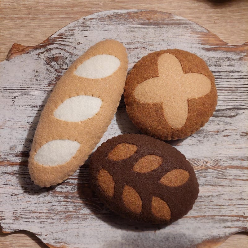 Felt Bread Play Food - Etsy
