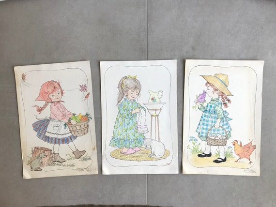 1977 Large Format Coloring Pages - Etsy