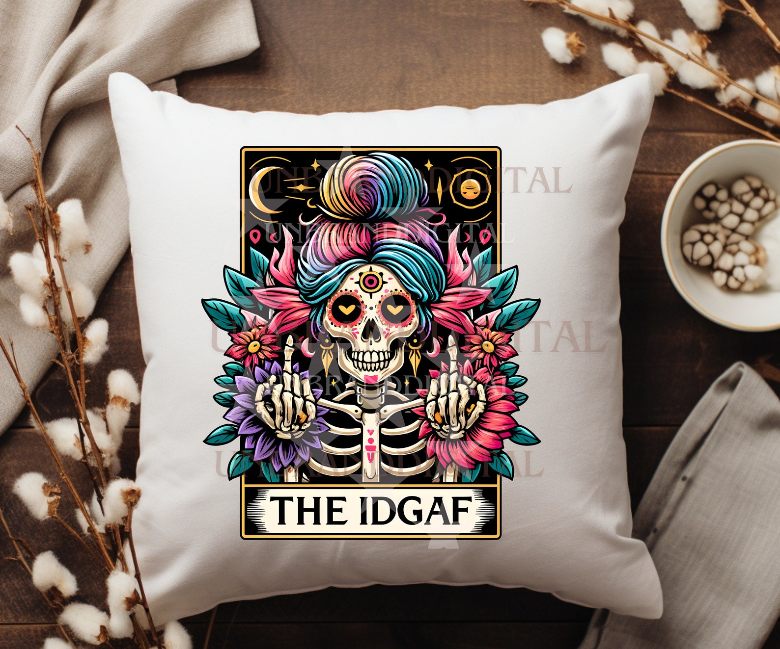 Skeleton Mom-mie, Mother Vibe,the IDGAF Tarot Card, Mommy Sublimation ...