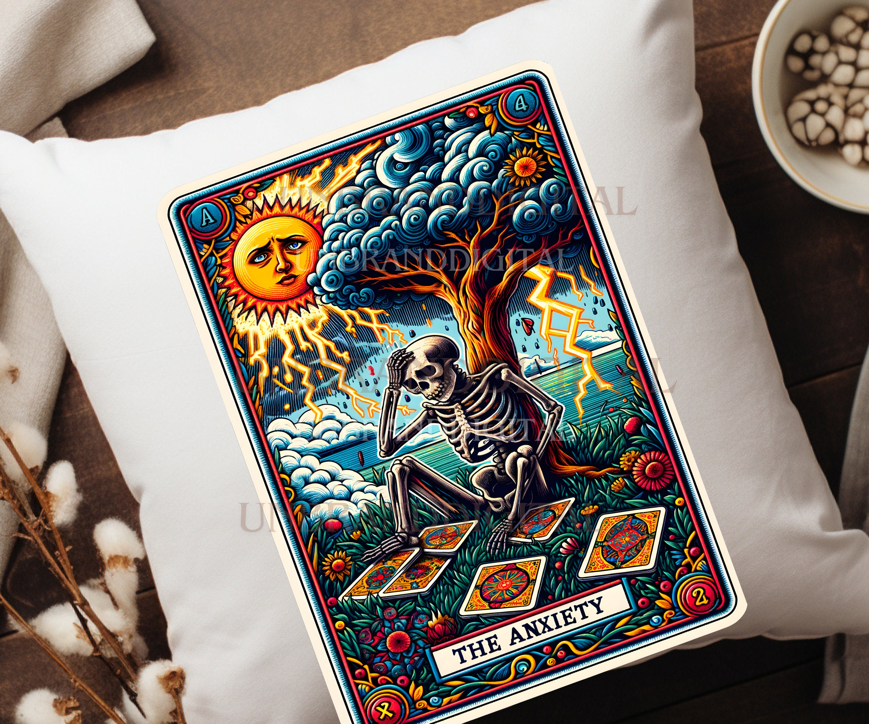 The Anxiety Cards,skeleton Tarot, PNG Clipart,mystic Occult Clipart ...