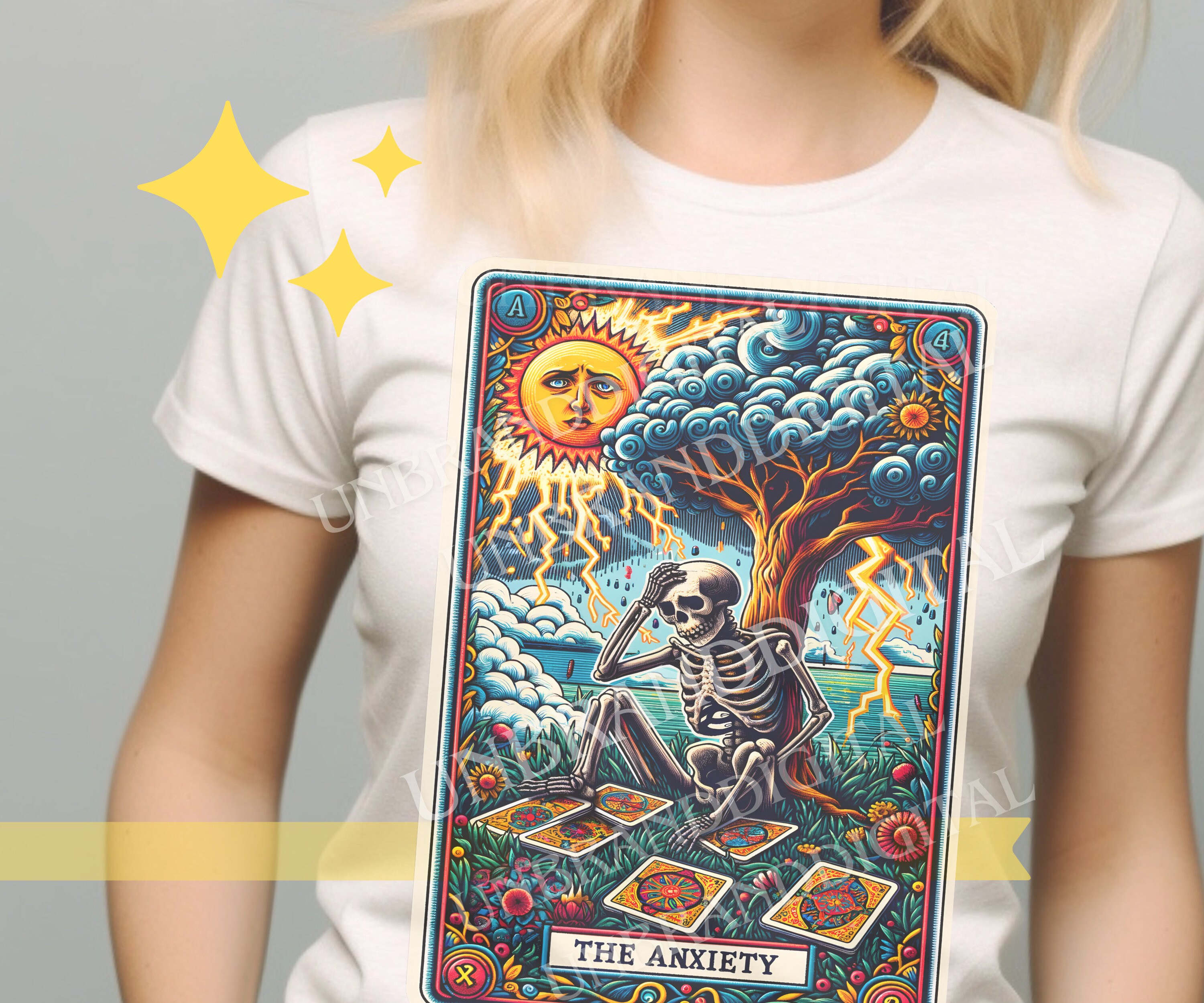 The Anxiety Cards,skeleton Tarot, PNG Clipart,mystic Occult Clipart ...