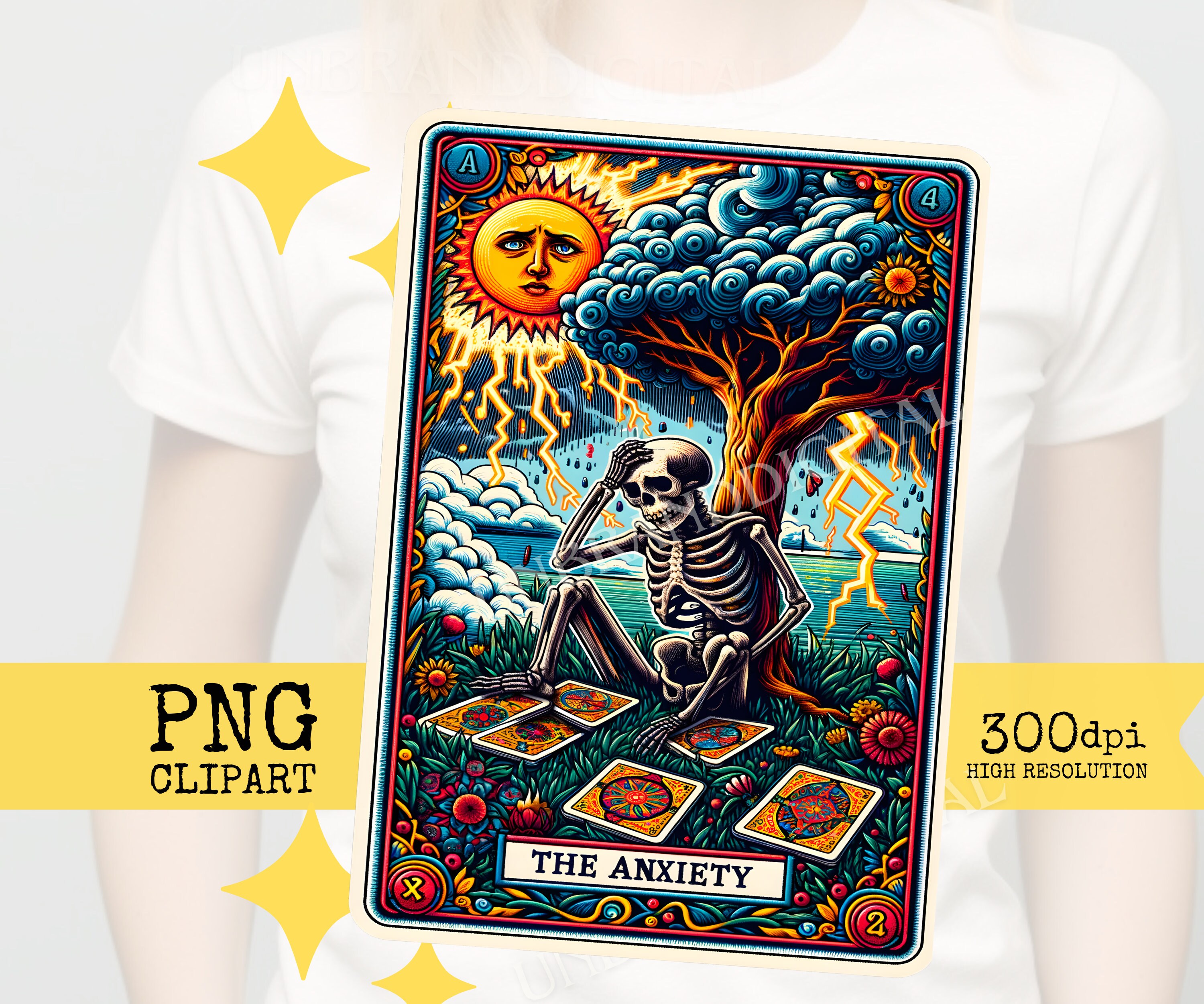 The Anxiety Cards,skeleton Tarot, PNG Clipart,mystic Occult Clipart ...