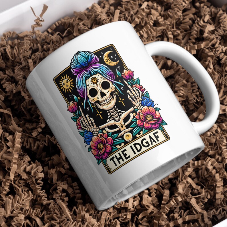 Skeleton Mom IDGAF Tarot Card: PNG Clipart (digital Download) - Etsy